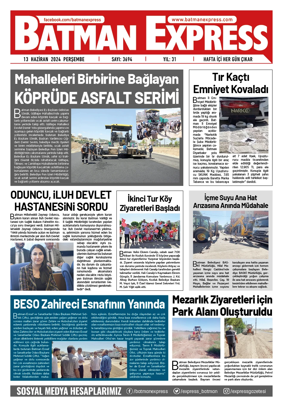 E-GAZETE - Batman Express Gazetesi